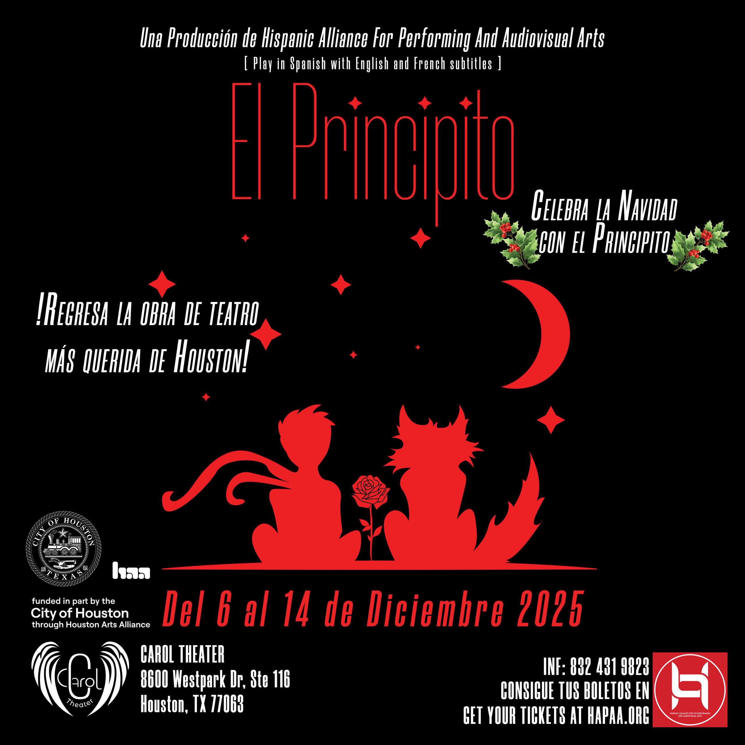The Little Prince - Hispanic Alliance for Performance and Audiovisual Arts